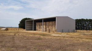 A 24m x 15m open front hay shed - Action Steel