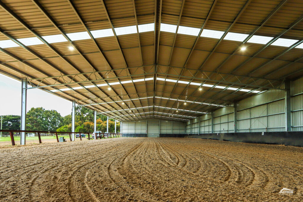 Equine Sheds - Covered Horse Arenas & Stables - Action Steel