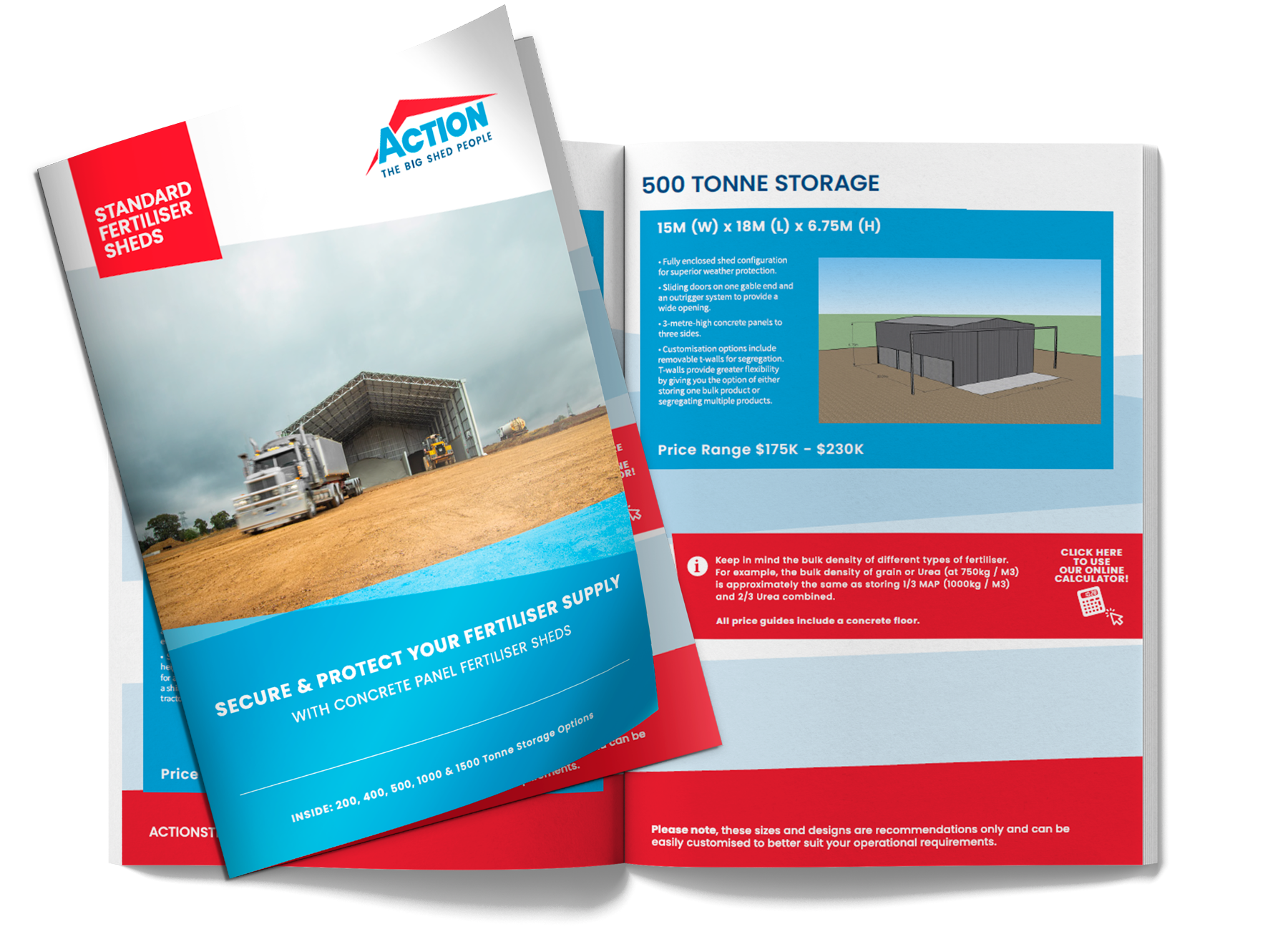 Fertiliser Sheds - Concrete Panel Storage Sheds - Action Steel