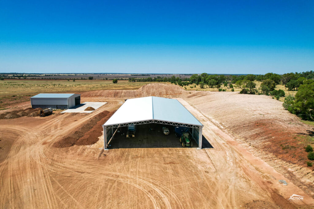 51m x 24m x 6m machinery shed - Action Steel