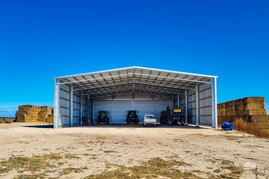 32m x 21m x 6.75m machinery shed - Action Steel