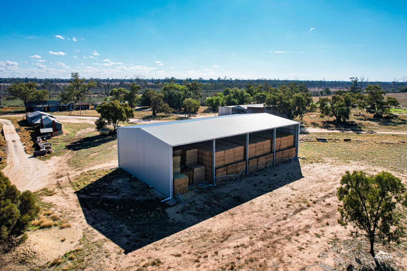 Hay Sheds - All Hot-Dip Galvanised and Heavy Duty | Action Steel