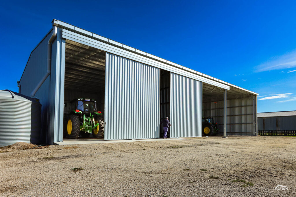 27m x 15m x 6m machinery shed - Action Steel