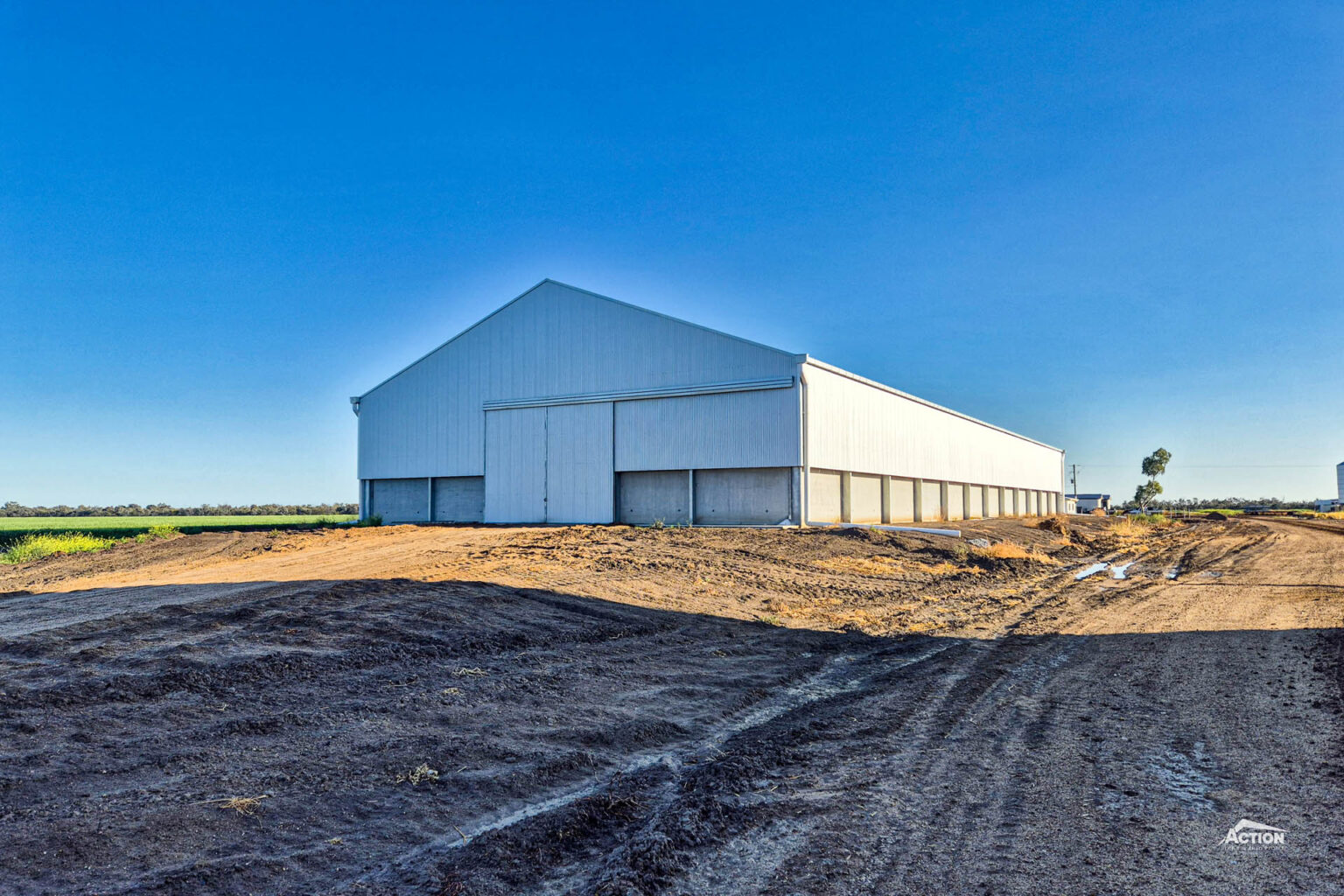 Grain Sheds - Concrete Panel Grain Storage Sheds - Action Steel