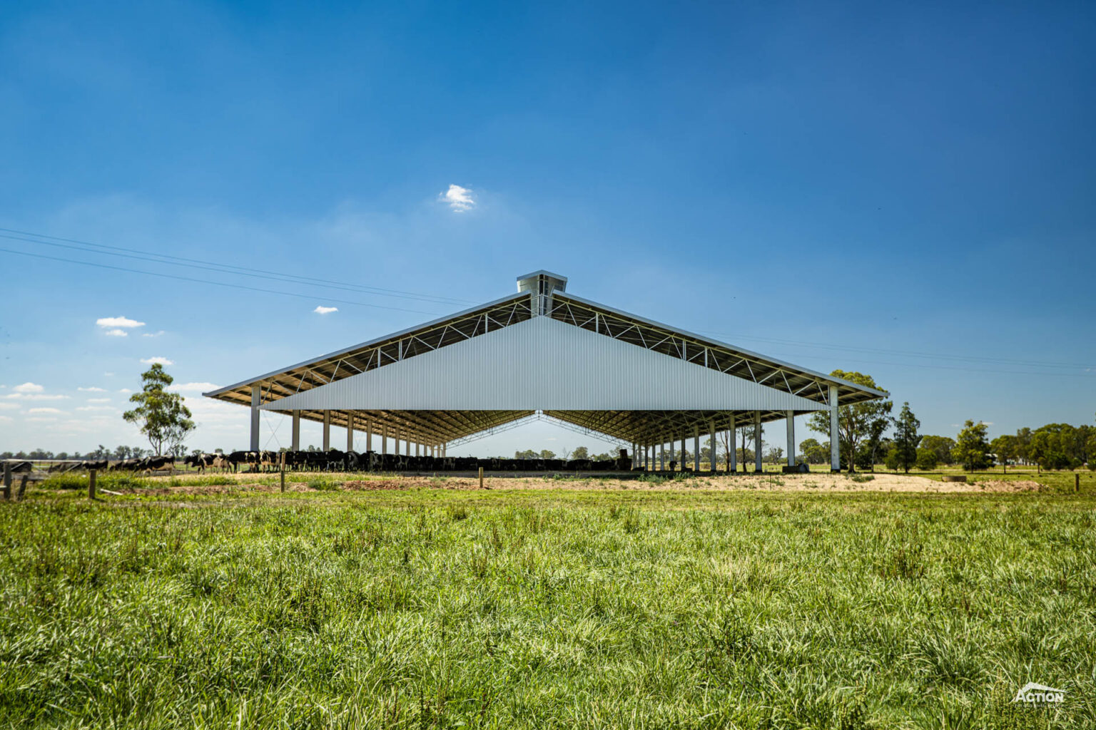 Covered Feedpads & Dairy Barns - Airflow Research & Designs - Action Steel