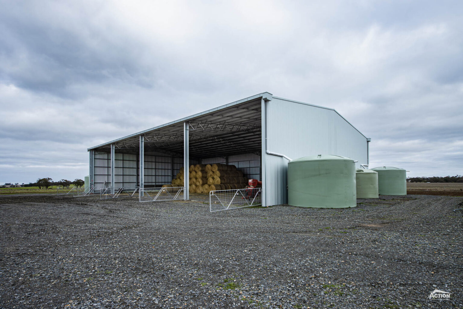 Hay Sheds - All Hot-Dip Galvanised and Heavy Duty | Action Steel