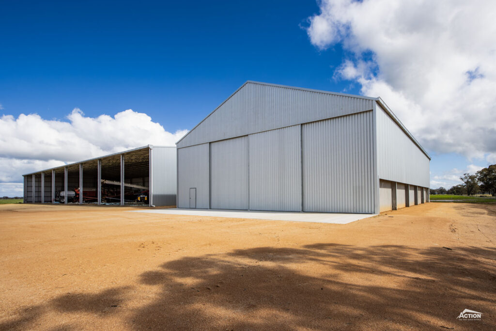 Segregated Grain Shed Providing Storage For Harvest & Cropping - Action ...